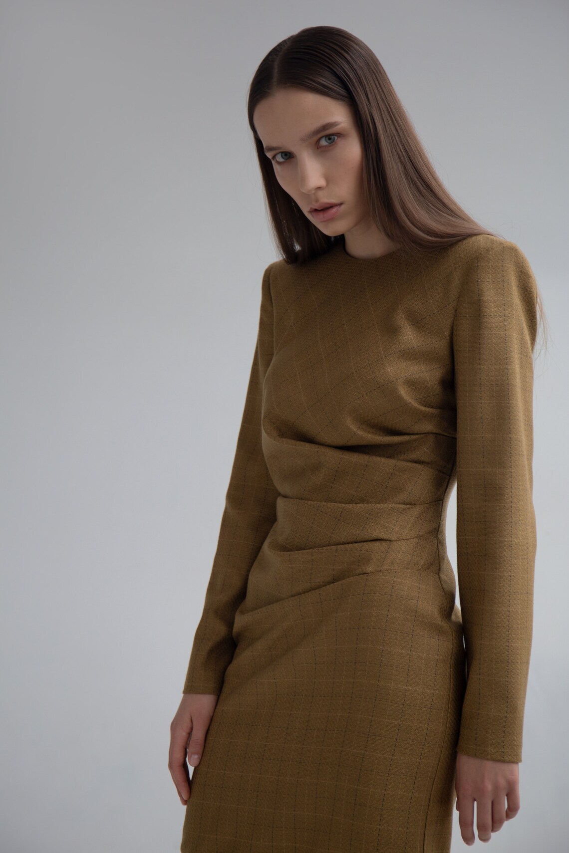 Emory long sleeve dress sewing pattern with tutorial size US | Etsy