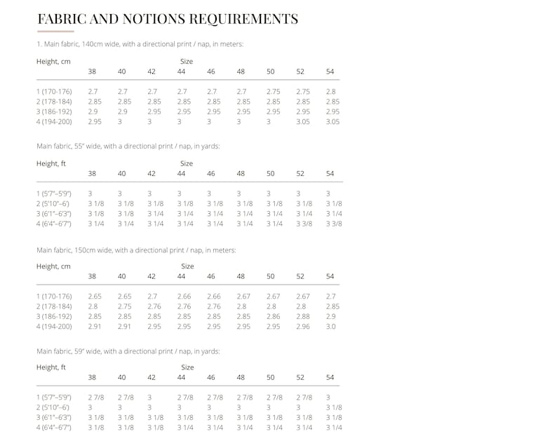 Bernard Coat Sewing Pattern With Tutorial Size US 38 UK 38 EU | Etsy