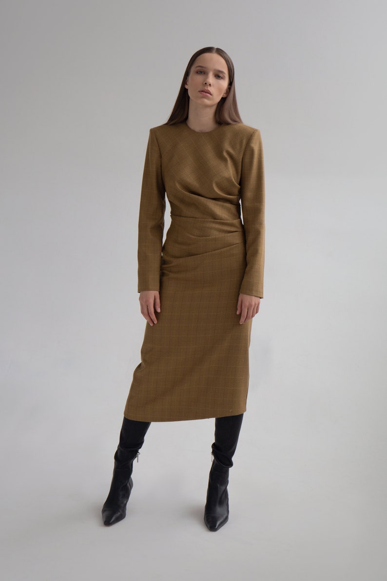 Emory Long Sleeve Dress Sewing Pattern With Tutorial Size US - Etsy