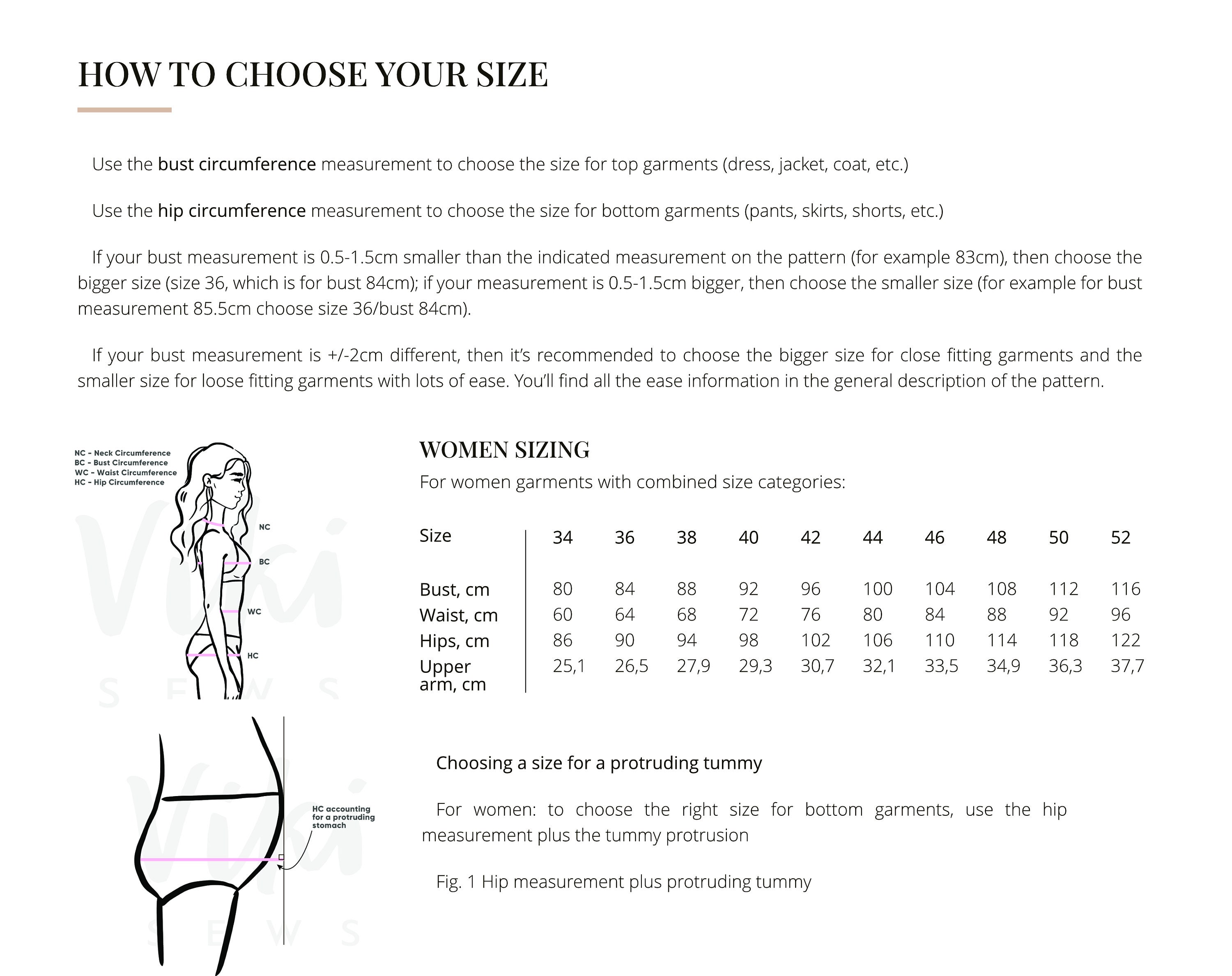 Dia Top PDF Sewing Pattern With Tutorial, Sizes EU34-EU52 for 162-168 ...