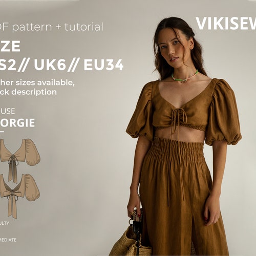 Bryce Blazer Sewing Pattern With Tutorial Size US 2 UK 6 EU 34 - Etsy