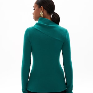 Erica Long Sleeve Top PDF Sewing Pattern With Tutorial, Size EU34-EU52 ...