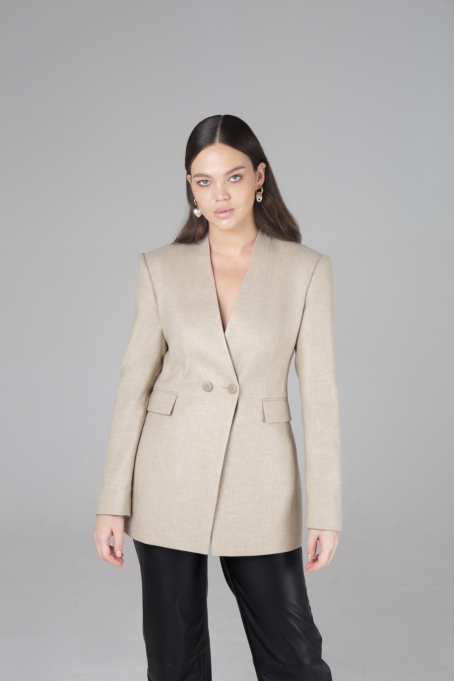 Marisa Collarless Jacket Sewing Pattern With Tutorial Size US - Etsy