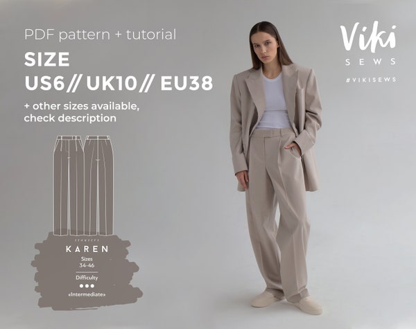 PDF Sewing Pattern: Parachute Pants Cargo Baggy Trousers - Etsy Canada