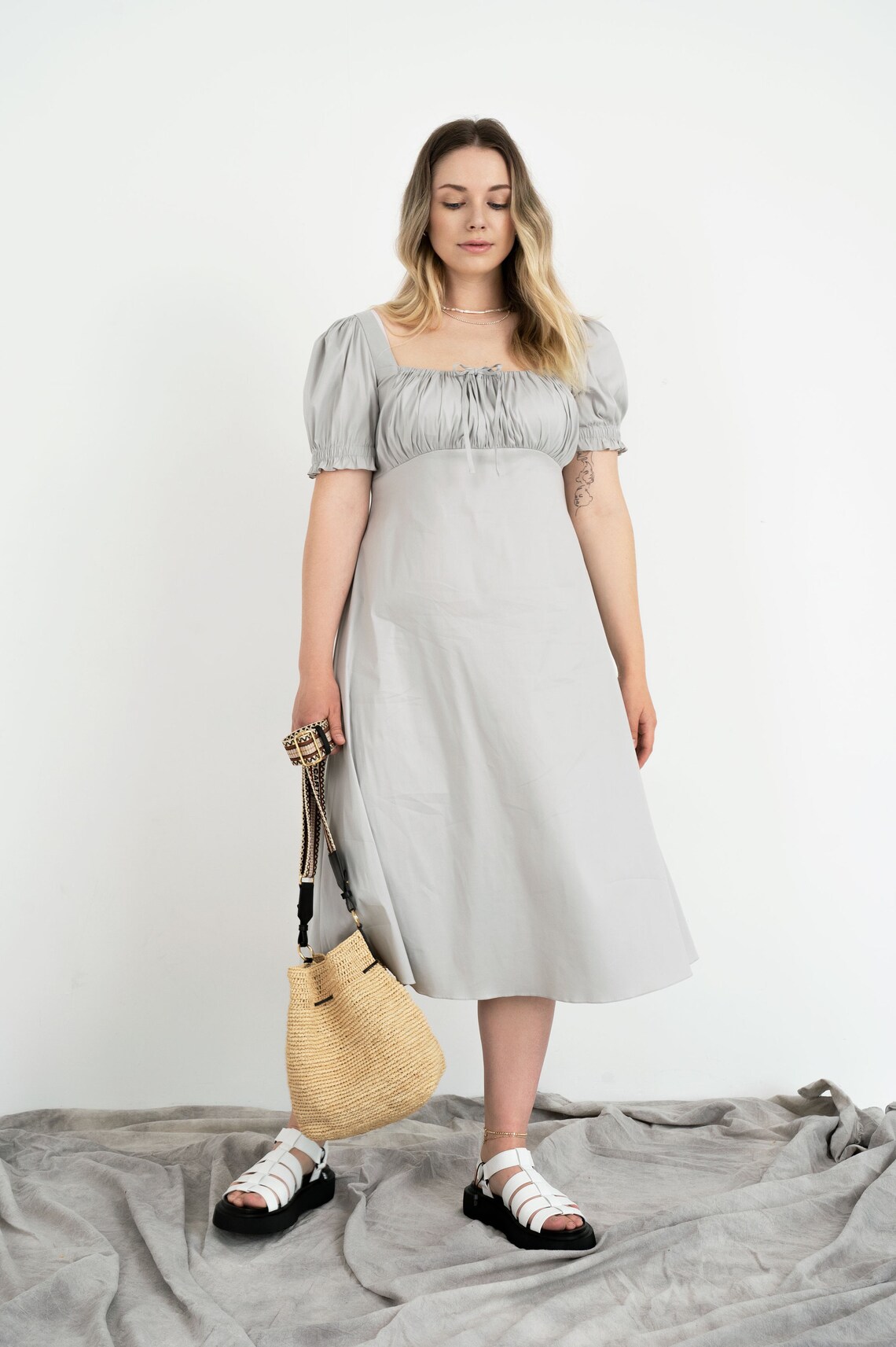 Nola Short Summer Dress Sewing Pattern With Tutorial Size US - Etsy
