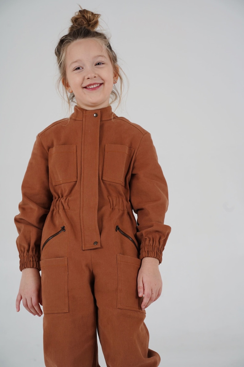 Irene Jumpsuit girls Sewing Pattern With Tutorial Height - Etsy