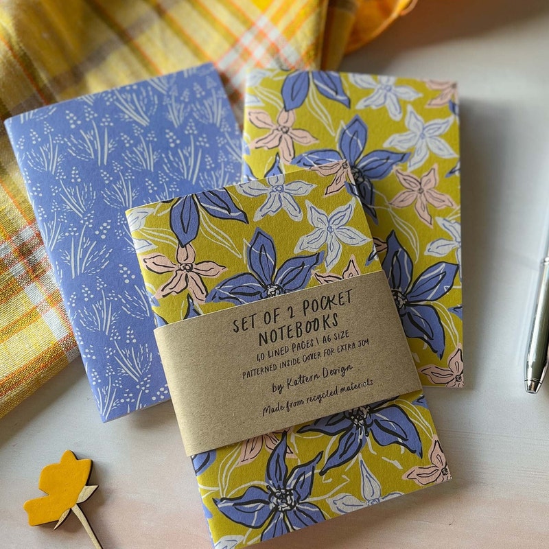 Mini Notebook Soft Cover - Etsy UK