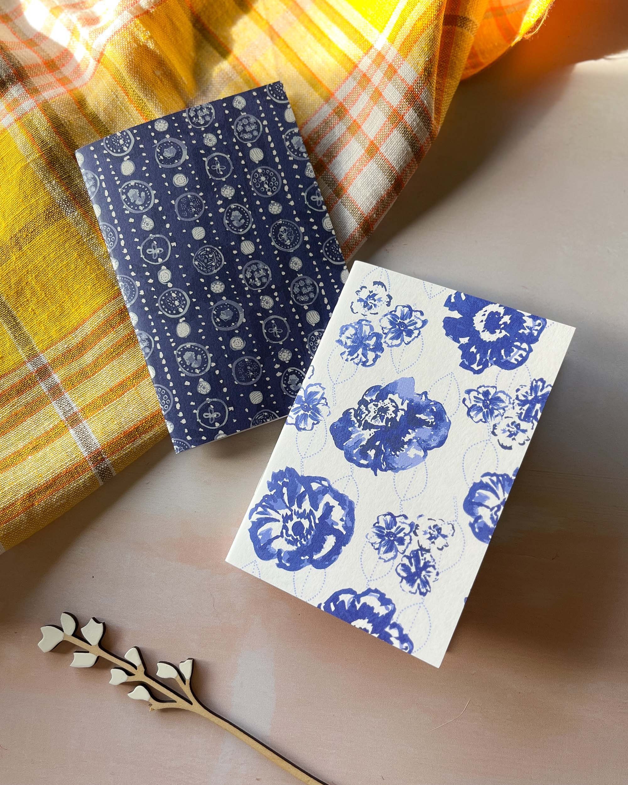 A6 Notebook Set, Plain or Lined Pages, Recycled Pocket Notebook Set ...