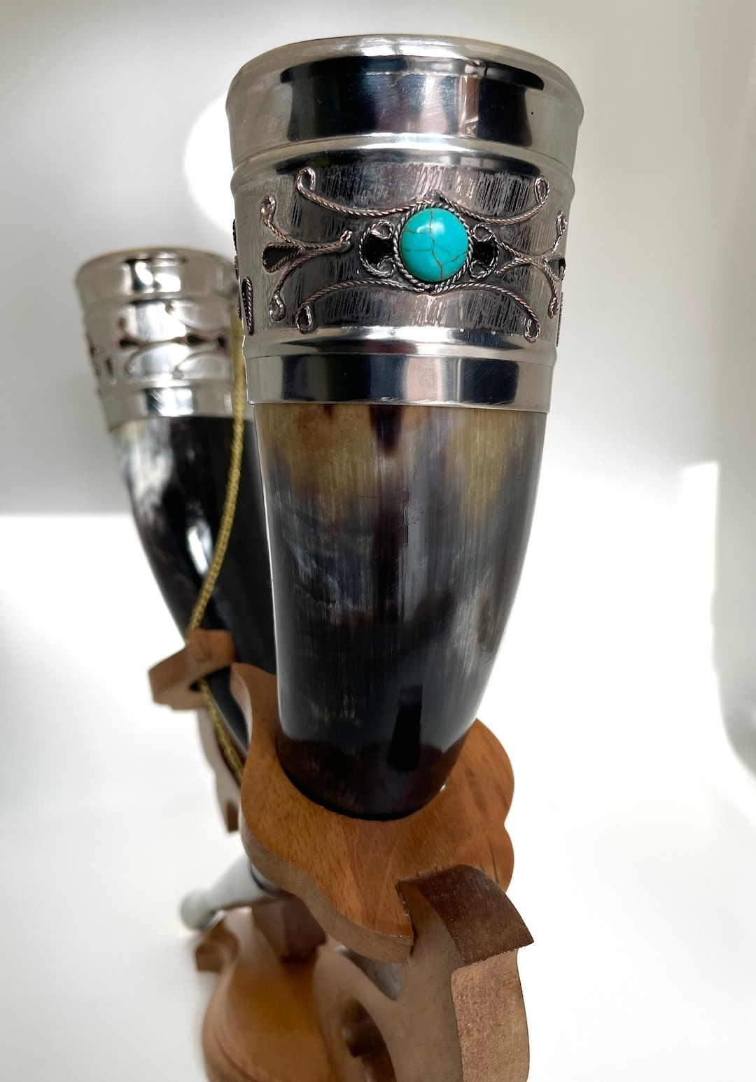 Drinking Horn, Drinking Horn Mug, Vikings Drinking Horn, Personalized ...