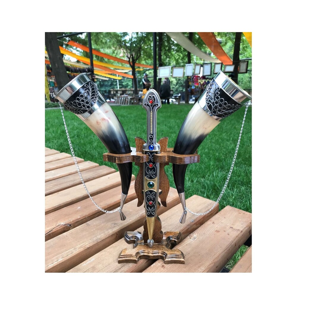 Drinking Horn Viking Drinking Horn Personalized Gift - Etsy