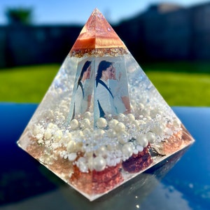 CUSTOM Resin Pyramid Keepsake, Memorial FREE SHIPPING - Etsy