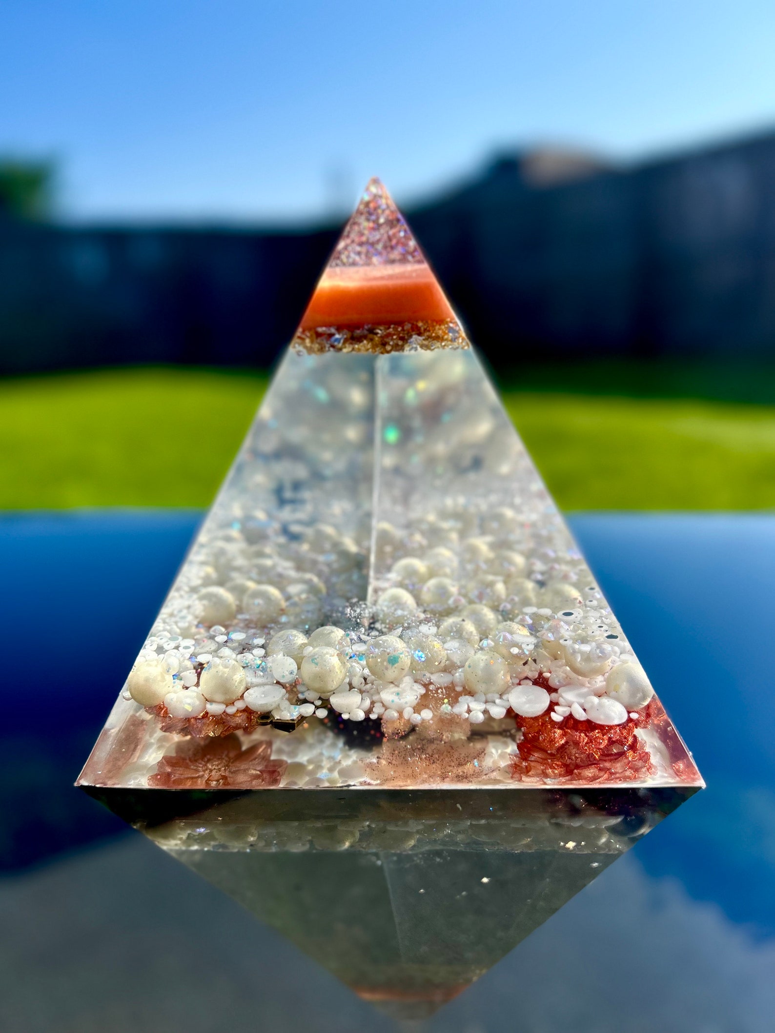 CUSTOM Resin Pyramid Keepsake, Memorial FREE SHIPPING - Etsy