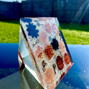 CUSTOM Resin Pyramid Keepsake, Memorial FREE SHIPPING - Etsy
