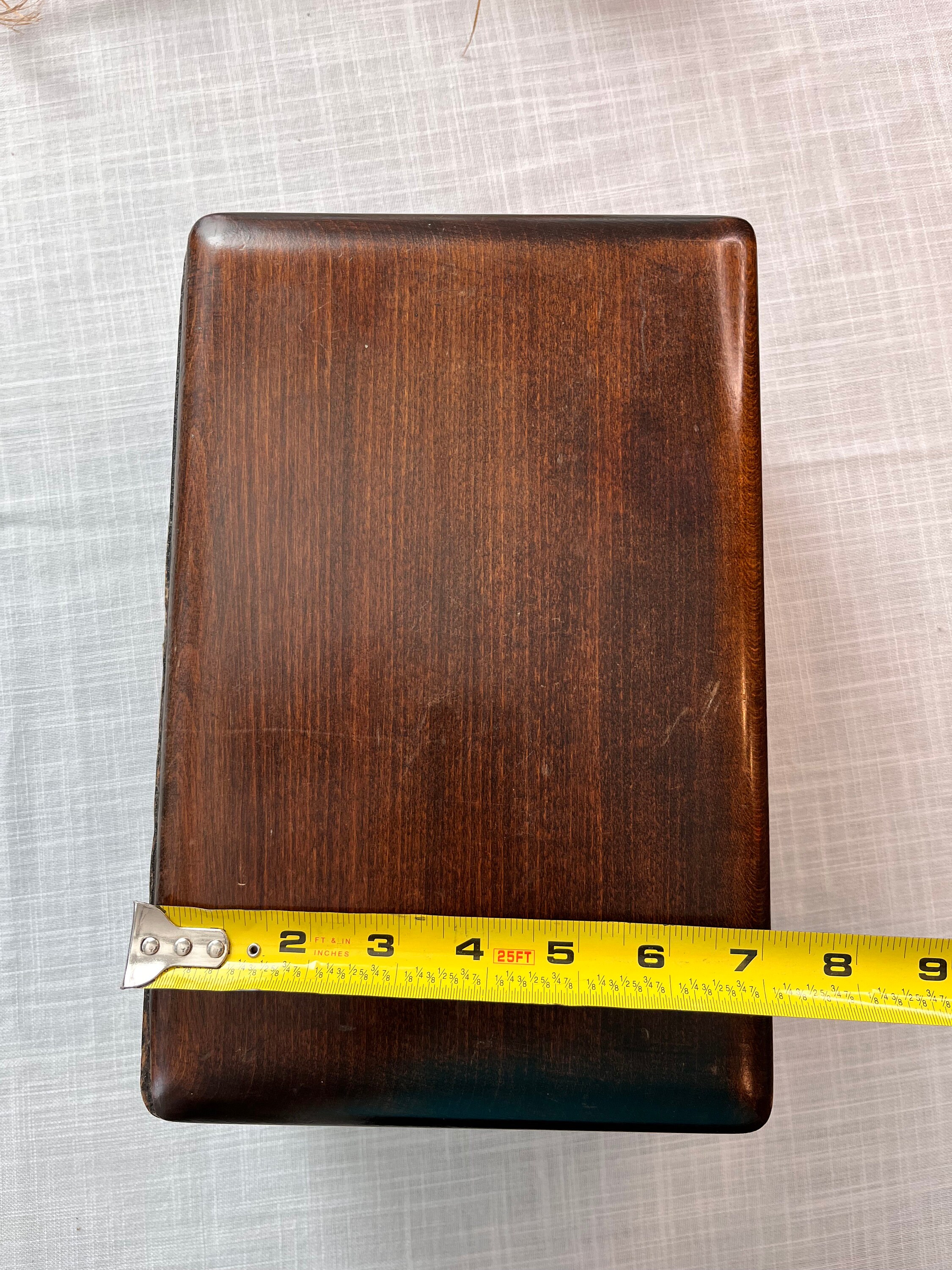 Large Antique Solid, Heavy, Wood Box With Corroded Metal Lining. Very ...