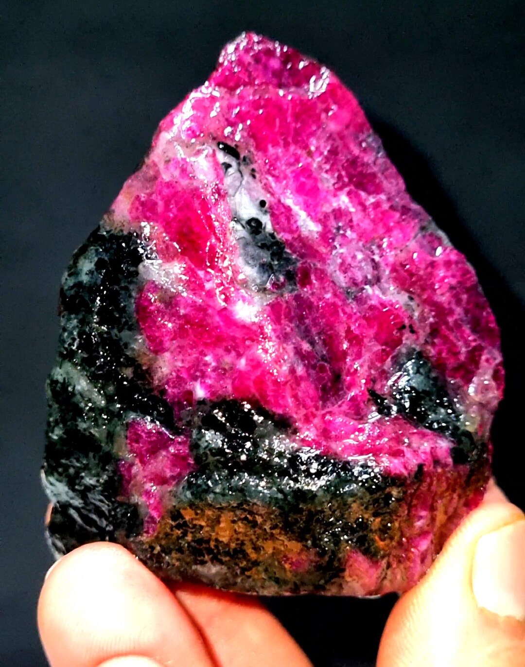 Gorgeous Rough RUBY ZOISITE Crystal! Natural, Rough, and Un-treasure ...