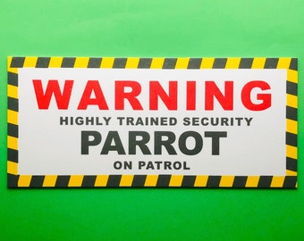 AFRICAN GREY ZONE Sign Xing Gift Novelty Bird Parrot Cage Talking ...