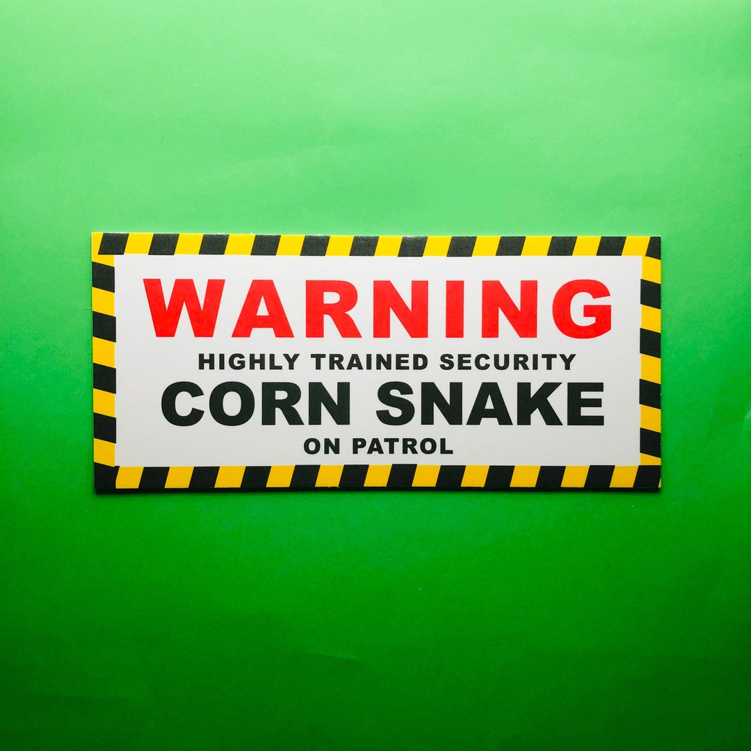 Novelty Warning Sign for Corn Snake Owners - Etsy