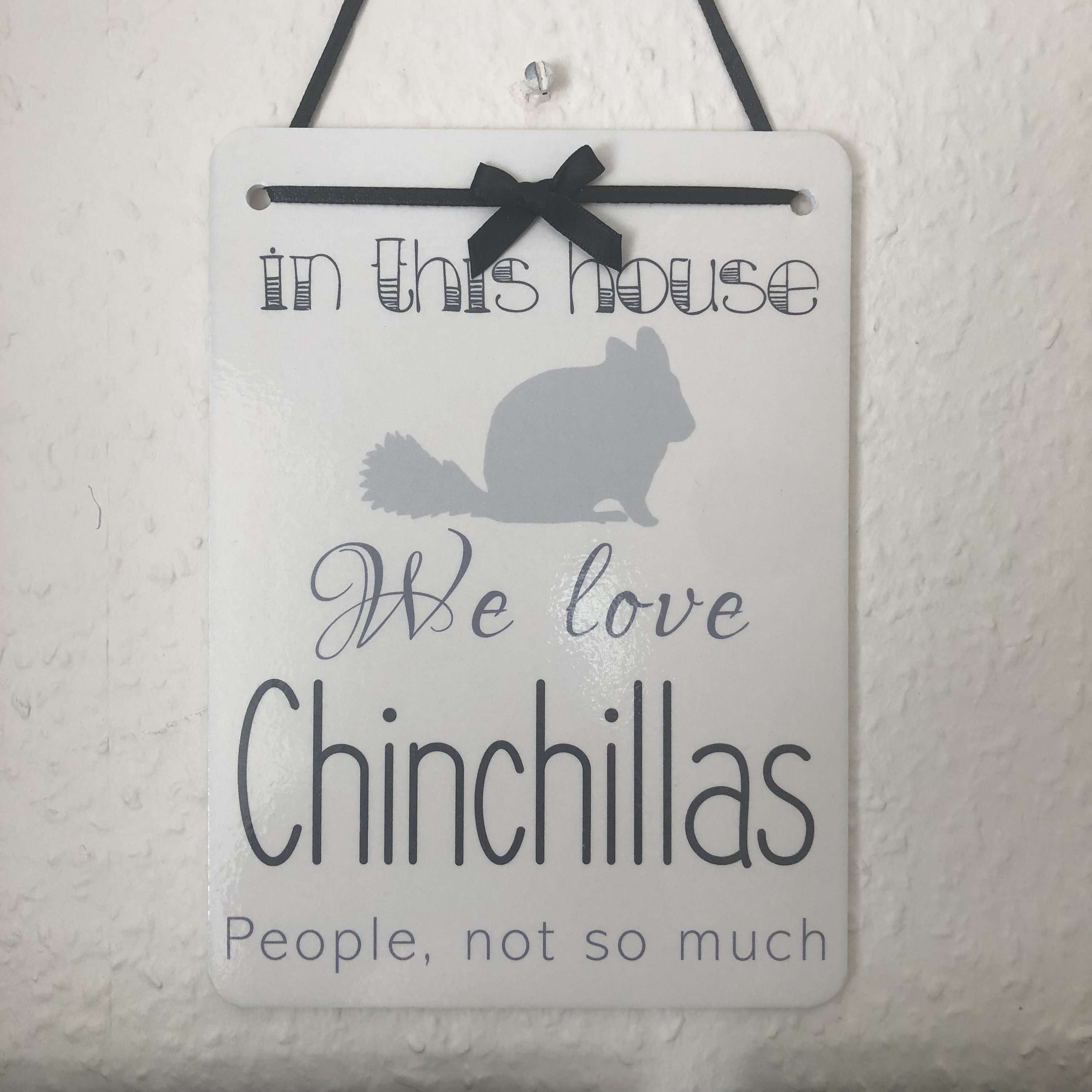 Chinchilla Lovers - Novelty Welcome Sign - Etsy