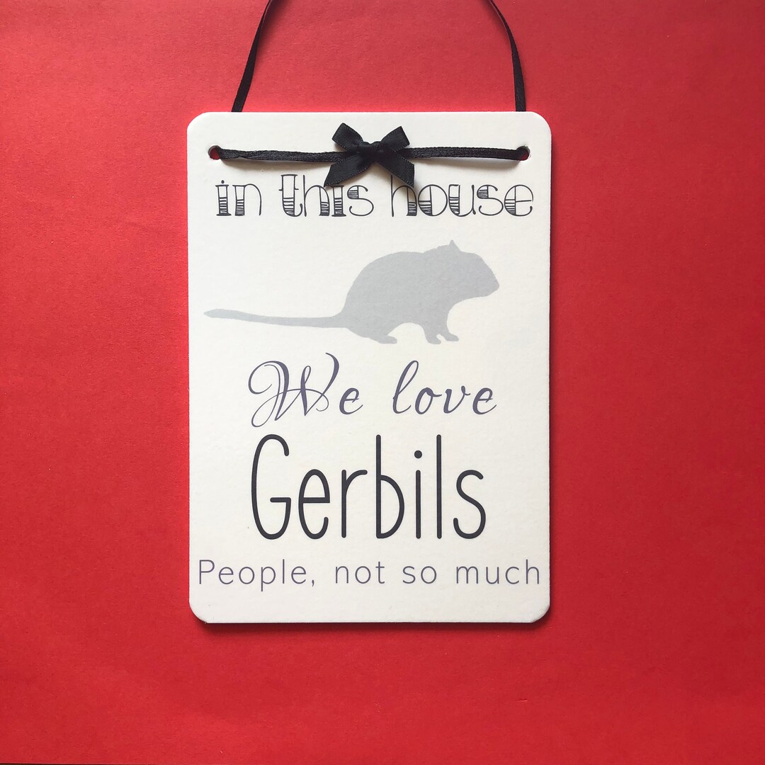 Gerbil Lovers - Novelty Welcome Sign - Etsy