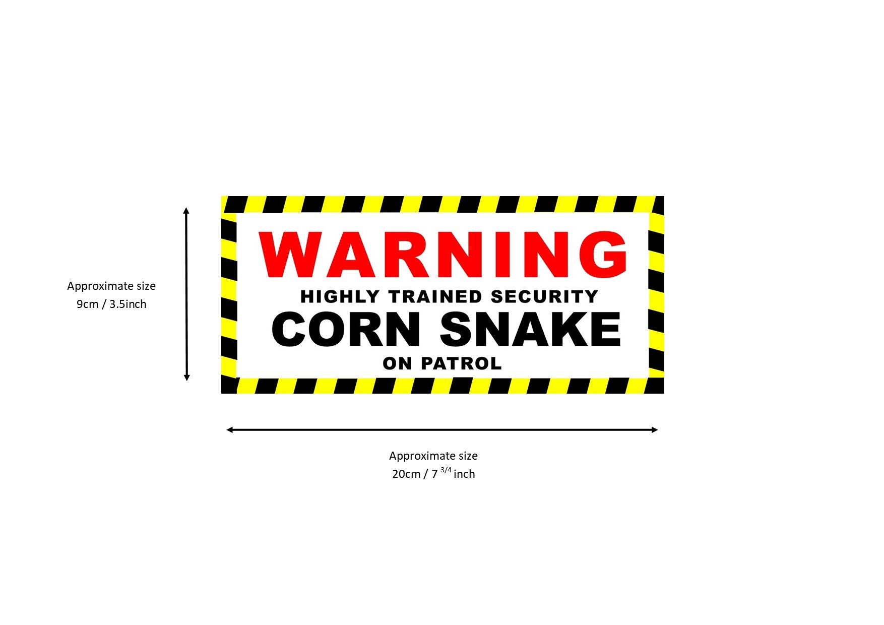Novelty Warning Sign for Corn Snake Owners - Etsy UK