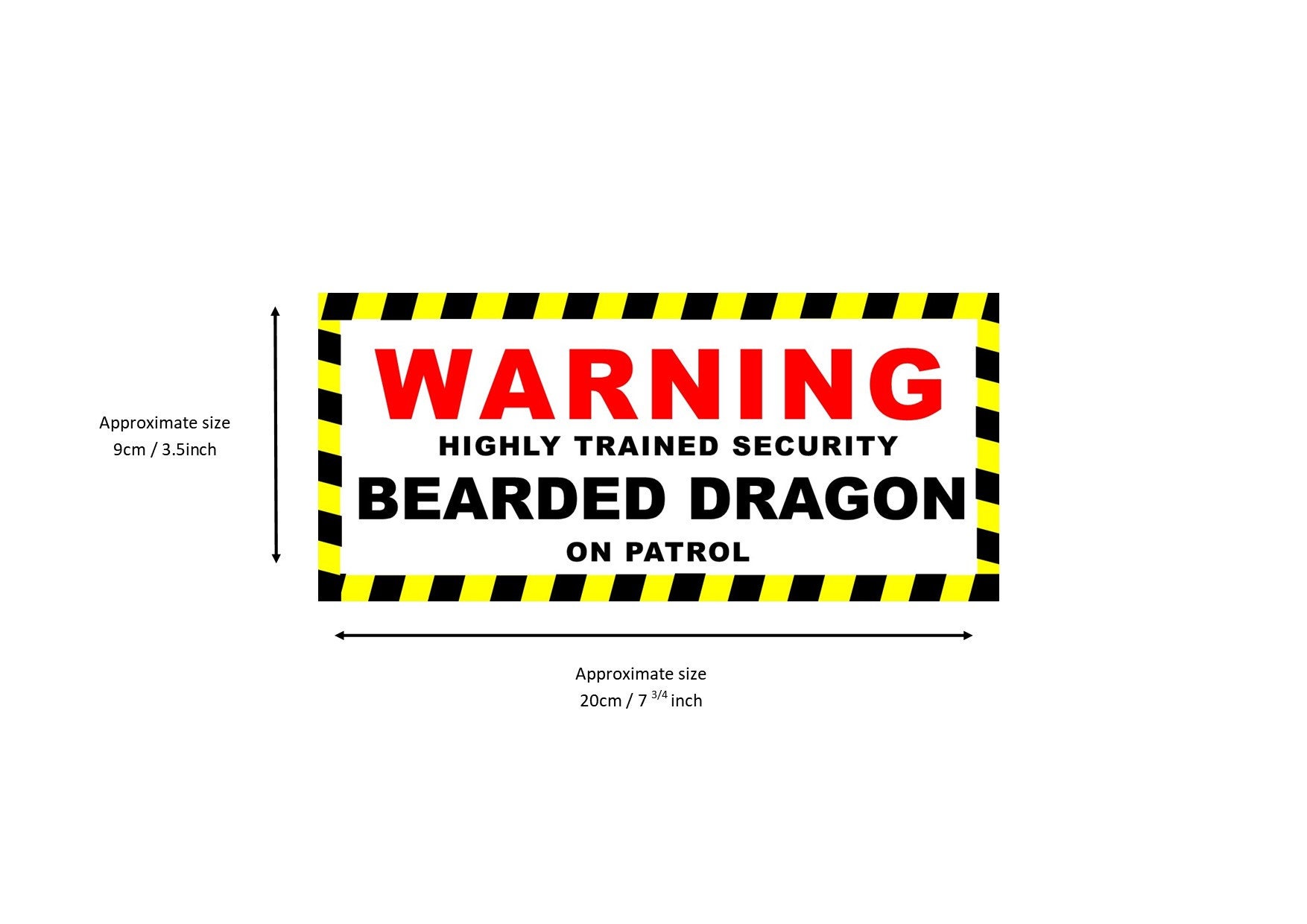 Novelty Warning Sign for Bearded Dragon Owners - Etsy
