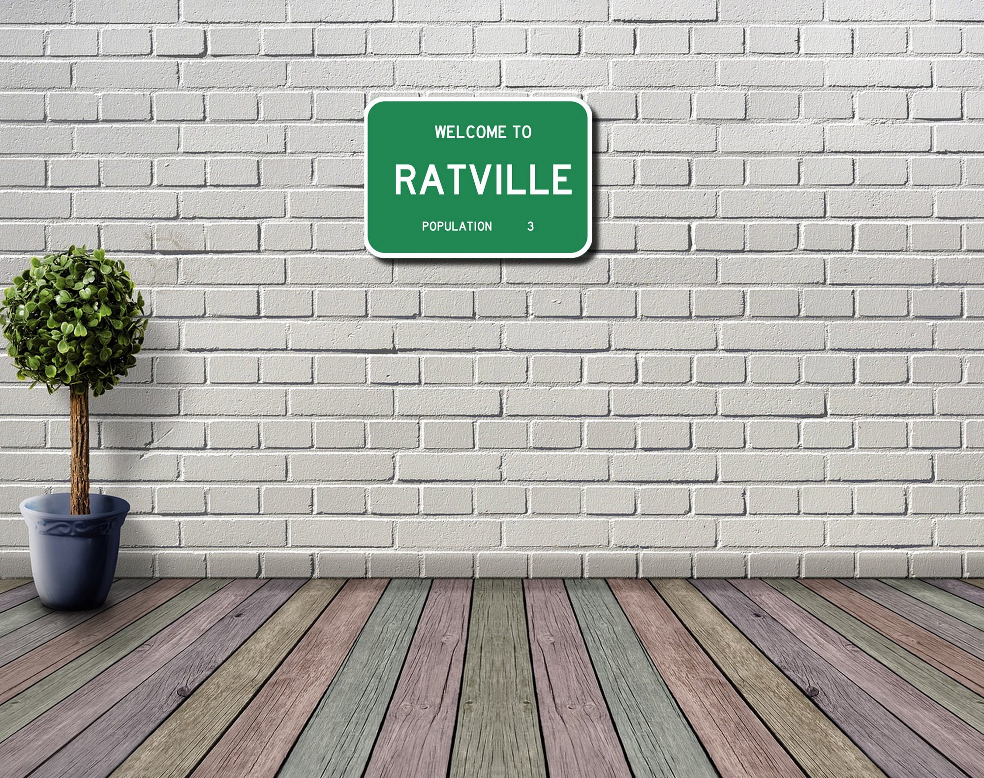 Welcome to Ratville Novelty Road Sign Rat Lover Decoration - Etsy