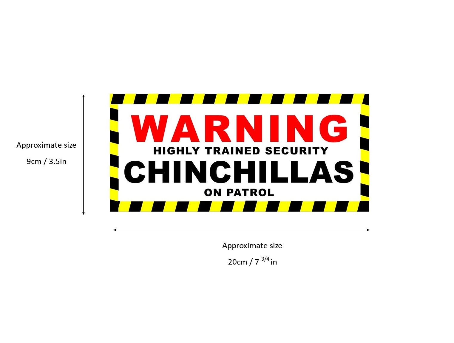 Novelty Warning Sign for Chinchilla Owners - Etsy