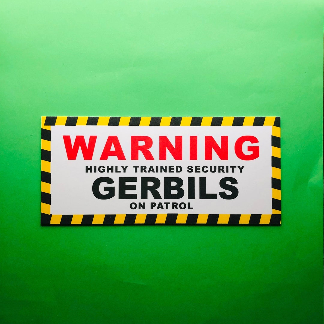 Novelty Warning Sign for Gerbil Owners - Etsy
