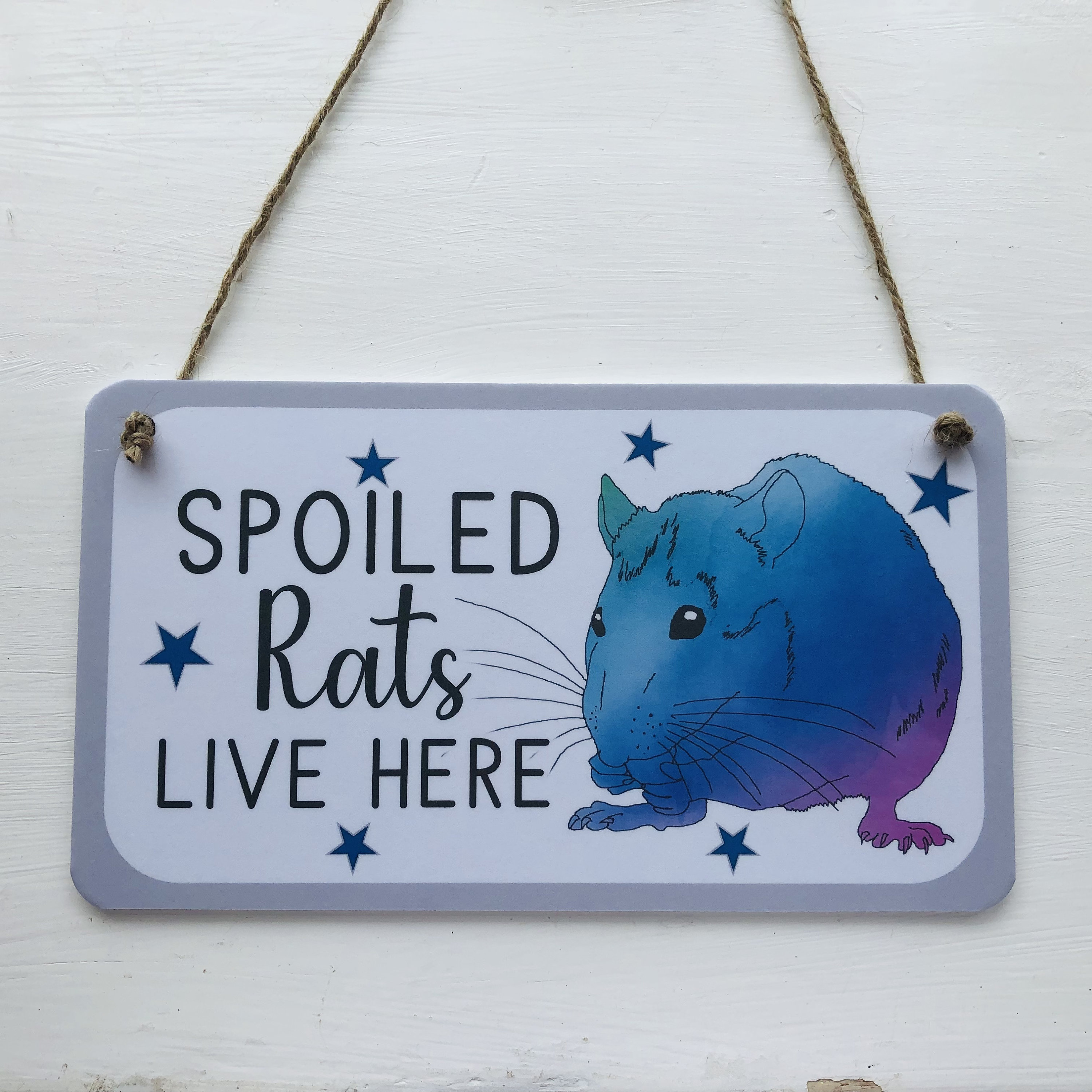 Spoiled Rats Live Here Novelty Decorative Sign for Rat Owners - Etsy