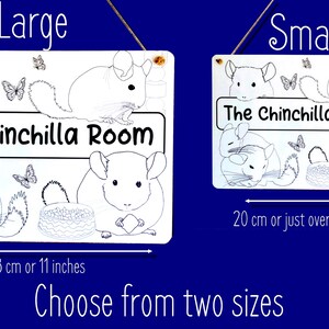 The Chinchilla Room - Novelty Illustrated Wall or Door Sign - Etsy