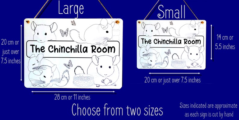 The Chinchilla Room - Novelty Illustrated Wall or Door Sign - Etsy