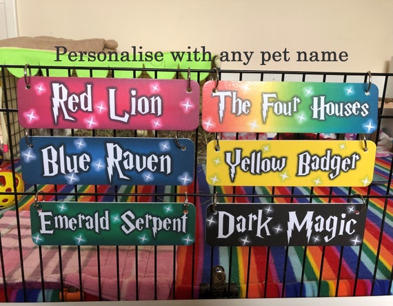 Personalised Themed Pet Name Sign for Cages Tanks and | Etsy