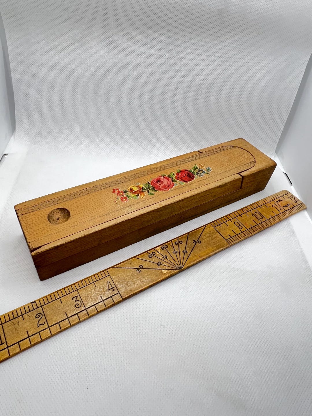 Antique Pencil Box - Etsy