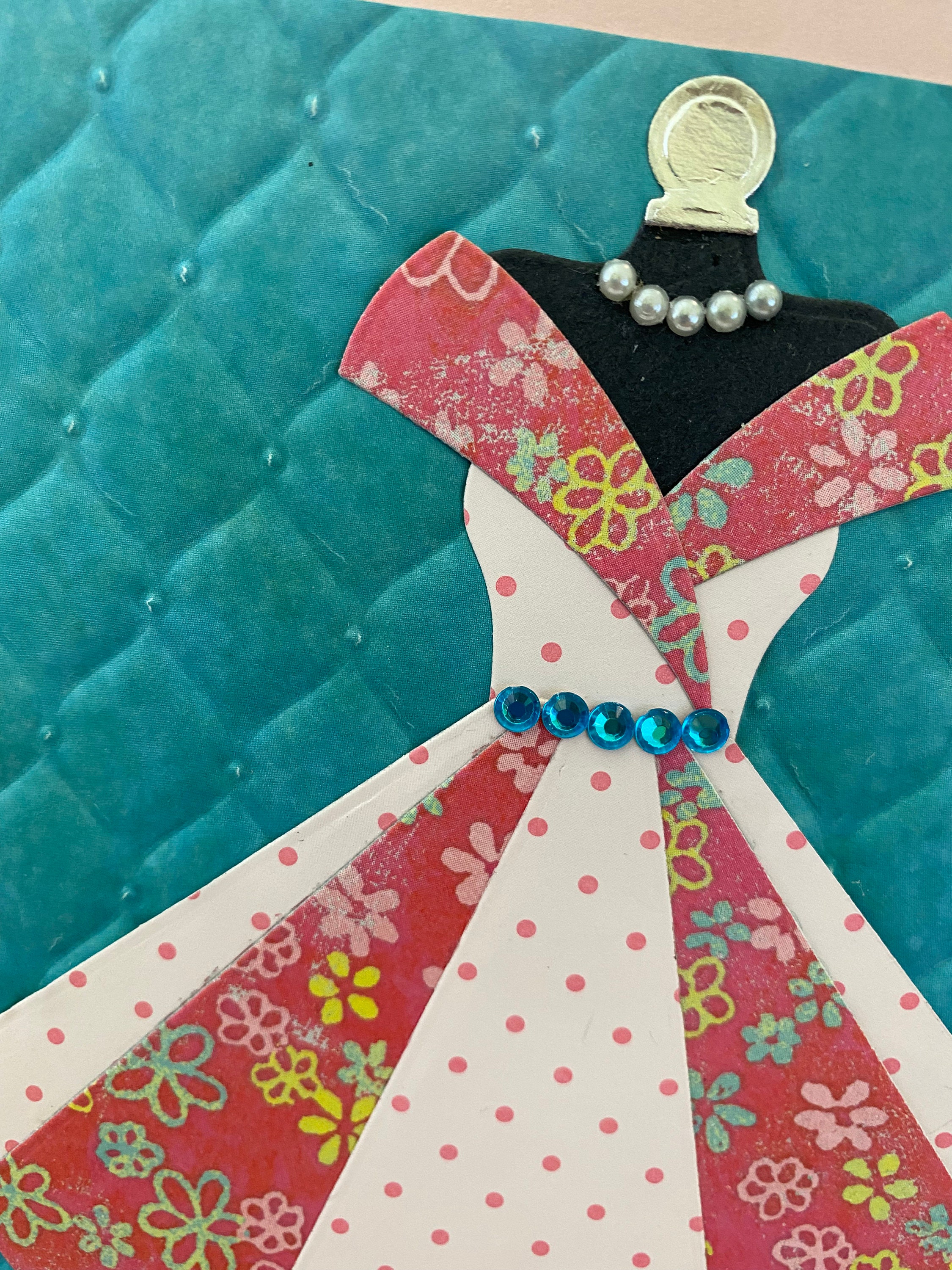 Ladies Retro Fashion Dress 5x7 Greeting Card, Women Birthday, Retro ...