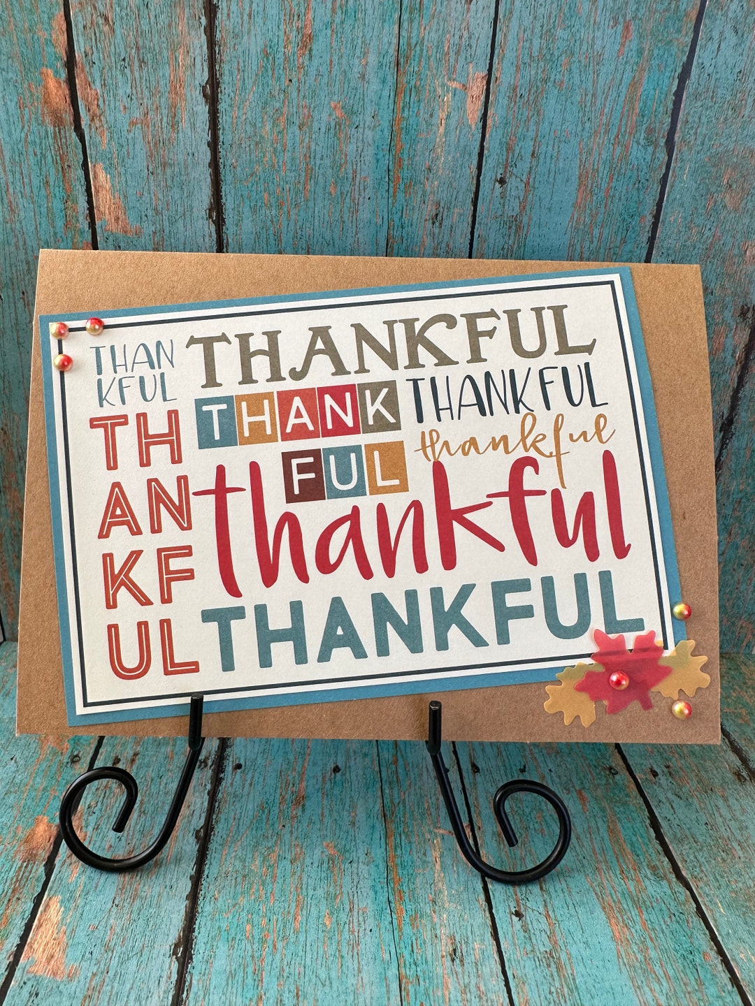Thanksgiving Thankful Sentiment 5x7 Greeting Card - Etsy