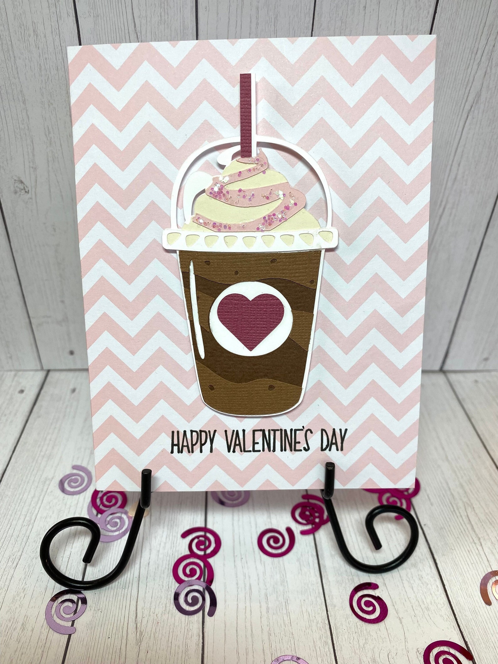 I Love You A Latte Valentine Card, Coffee Lovers, Valentine for Her ...