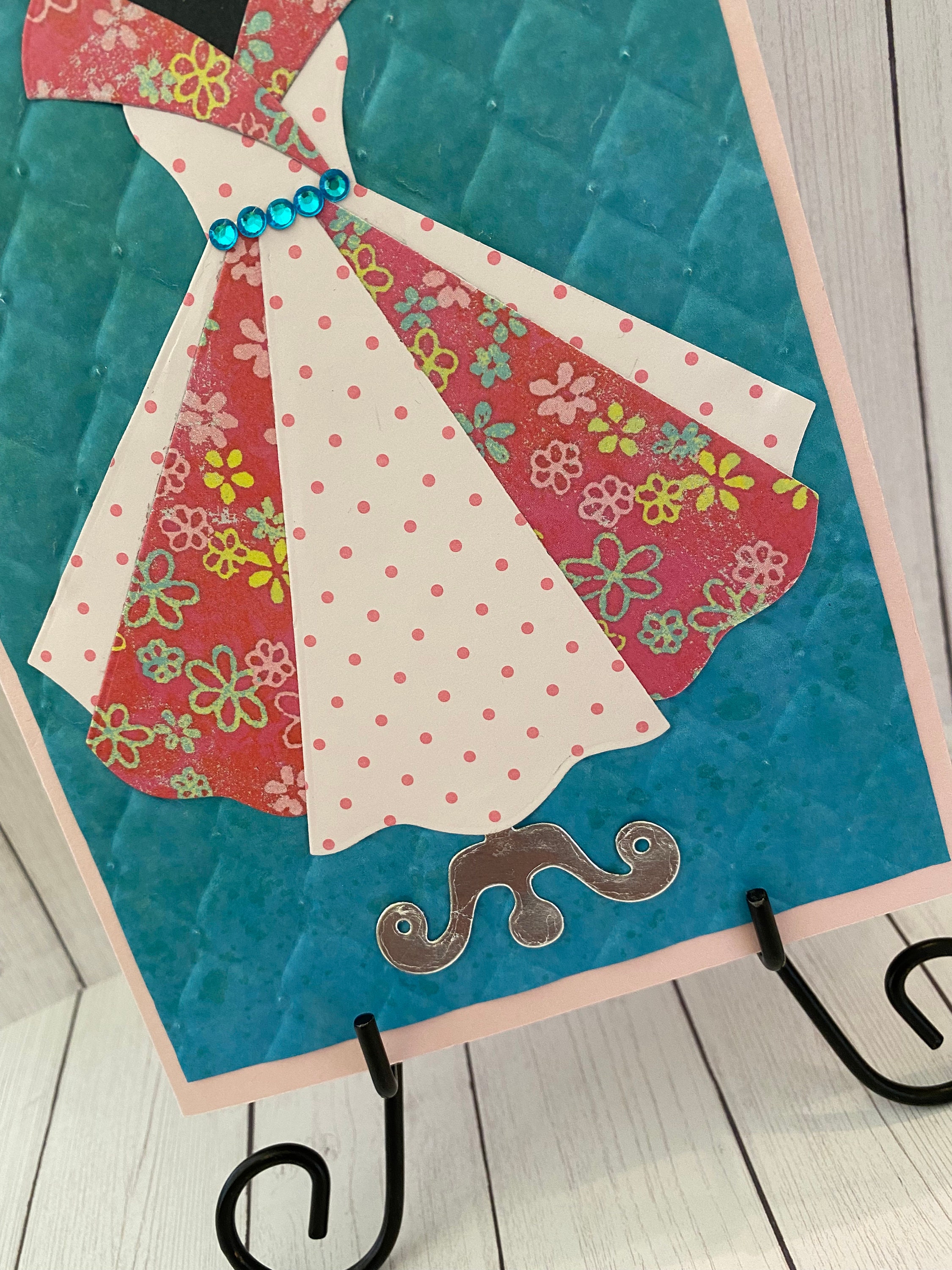 Ladies Retro Fashion Dress 5x7 Greeting Card, Women Birthday, Retro ...