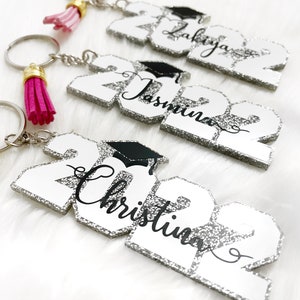 Graduation Keychain, Grad 2022, Class of 2022 Keychain, Personalized ...
