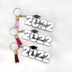 Graduation Keychain, Grad 2022, Class of 2022 Keychain, Personalized ...