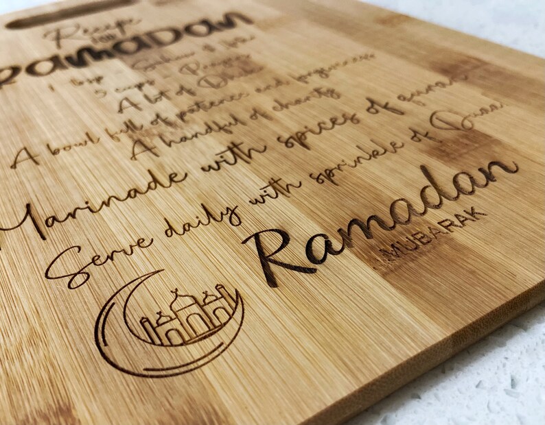 Personalized Ramadan Cutting Board, Engraved Cutting Board, Ramadan ...