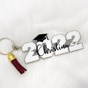 Graduation Keychain, Grad 2022, Class of 2022 Keychain, Personalized ...