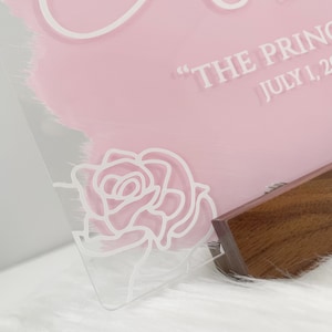 Baby Acrylic Plaque, Birth Announcement Sign, Welcome Baby Sign ...