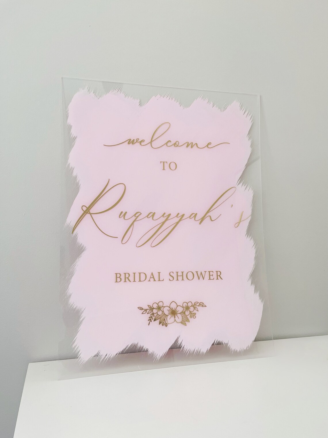 Acrylic Bridal Shower Sign Bridal Shower Welcome Sign - Etsy
