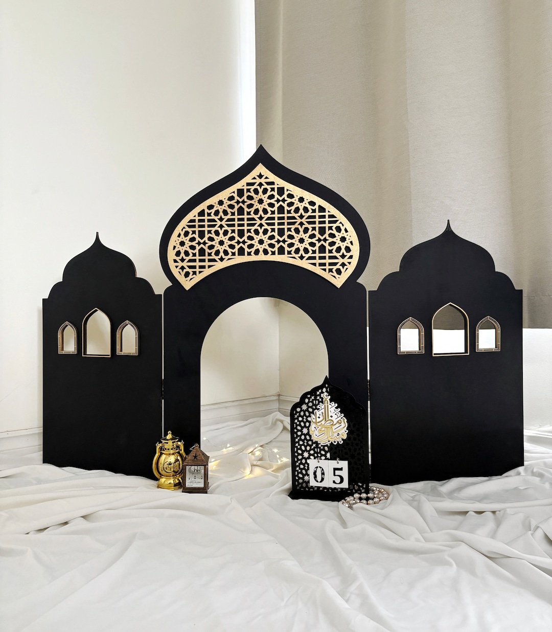 Wooden Masjid 3D Setup, Ramadan Setup, Wooden Masjid Playhouse for the ...