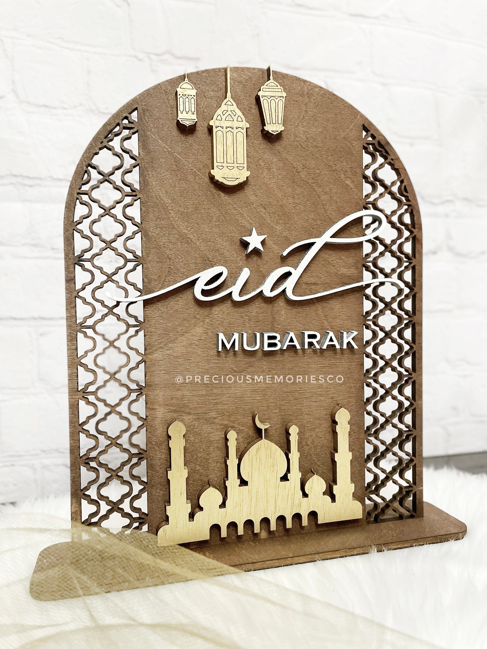 Wooden Eid Mubarak Sign Eid Mubarak Table Piece Eid Mubarak - Etsy