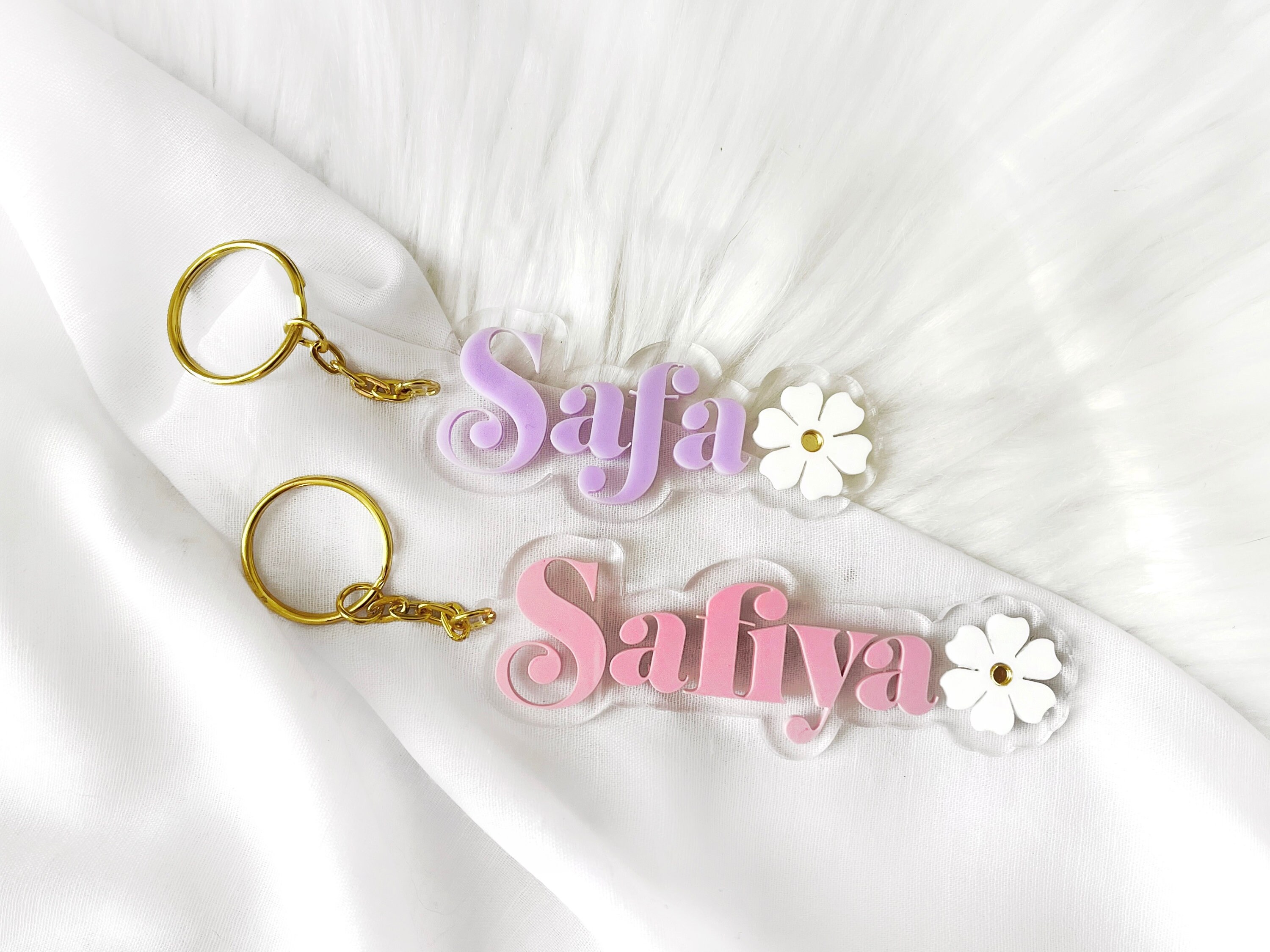Custom Acrylic Name Keychain, Personalized Keychain, Keyring, Acrylic ...