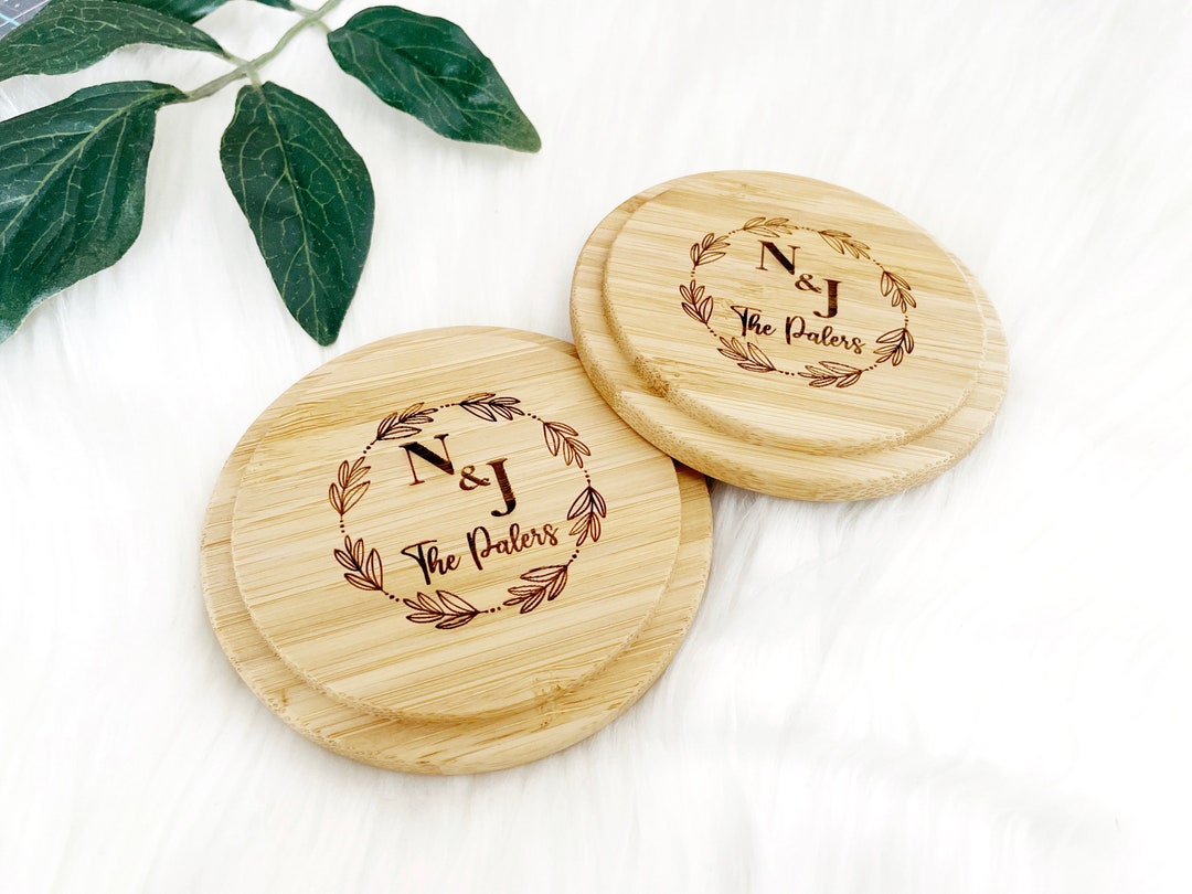 Custom Engraved Coasters, Personalized Wood Coasters, Coasters Set ...