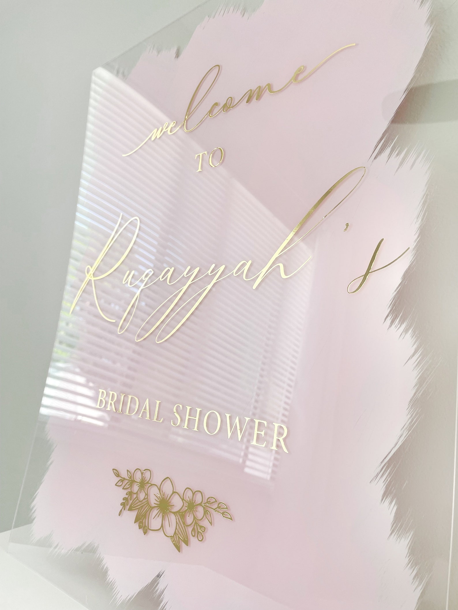 Acrylic Bridal Shower Sign Bridal Shower Welcome Sign - Etsy