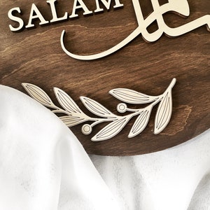 Salam Door Sign, Wooden Salam Sign, Peace Be Upon You, 3D Salaam Sign ...