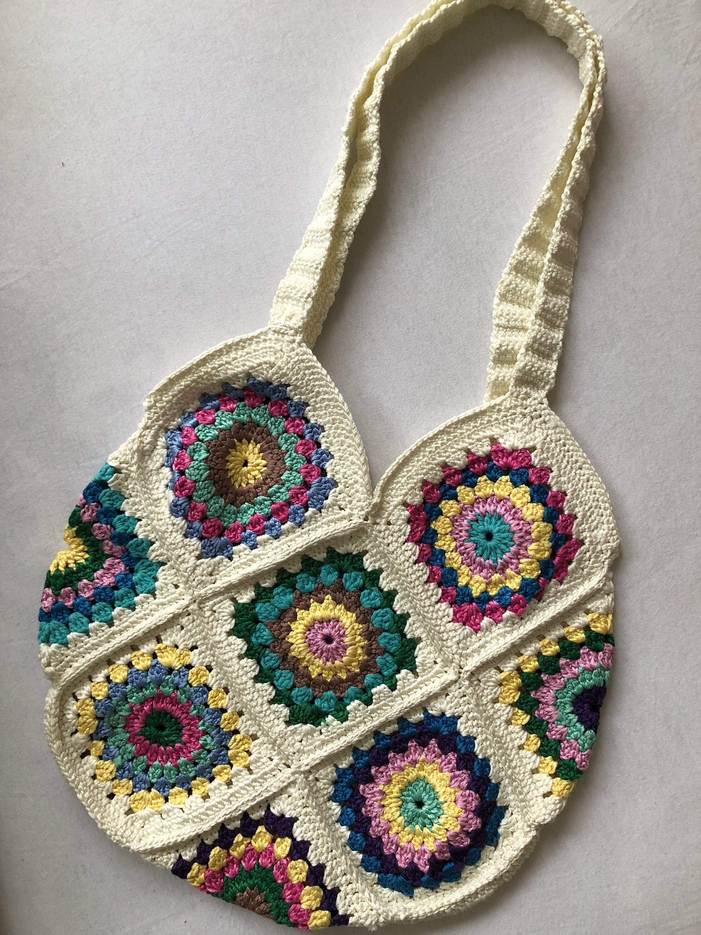 Colorful Crochet Tote Bags Crochet Beach Bag Crochet Bag | Etsy